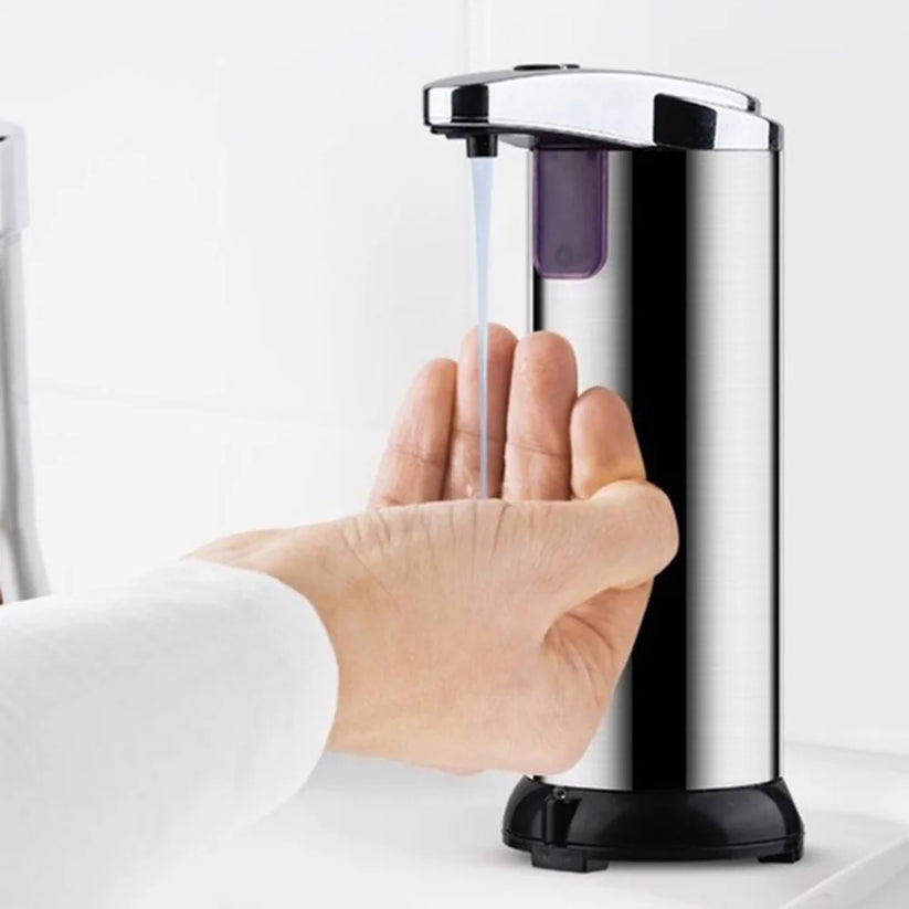 Automatic Liquid Soap Dispenser Touchless Battery Operated Stainless S ...