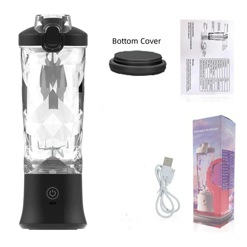 New 4000Mah Portable Juicer Cup 600ML 10-Leaf Blade Powerful Motor Min ...